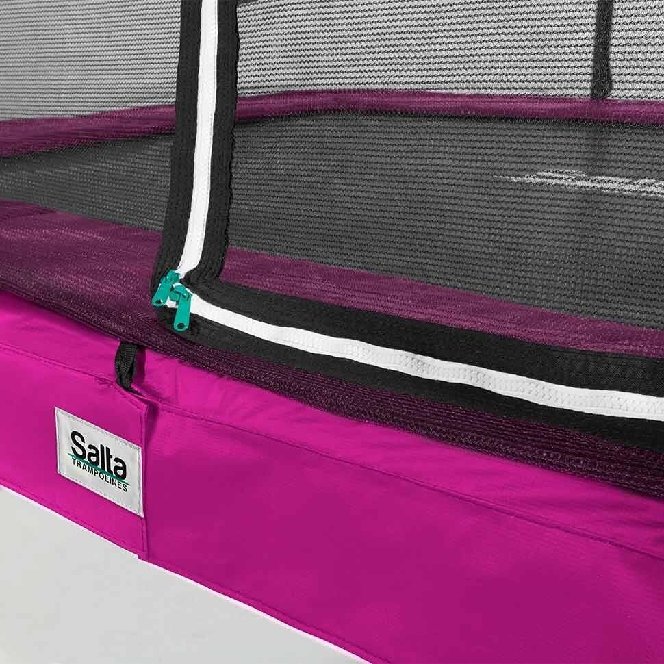 10ft x 7ft Salta Pink Rectangular Comfort Edition Trampoline SALTA ...