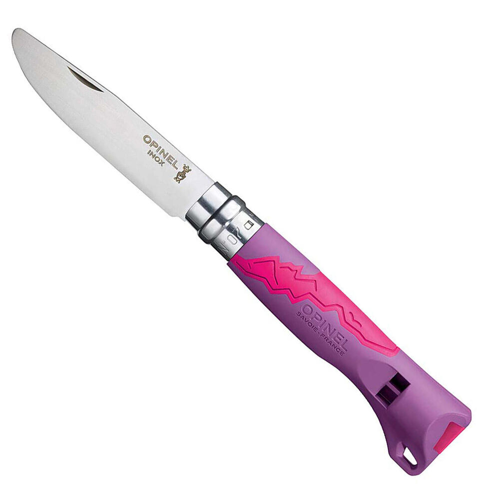 Kids zakmes outdoor carving vouwmes ronde signaal fluitje hout | Decathlon