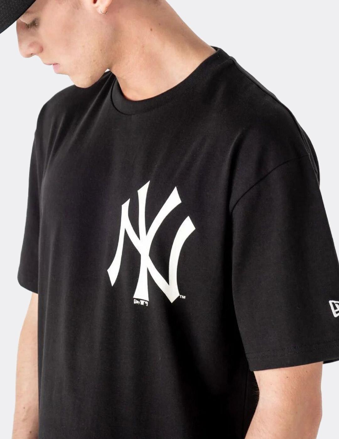 Heren-T-Shirt met Korte Mouwen New Era New York Yankees MLB Zwart ...