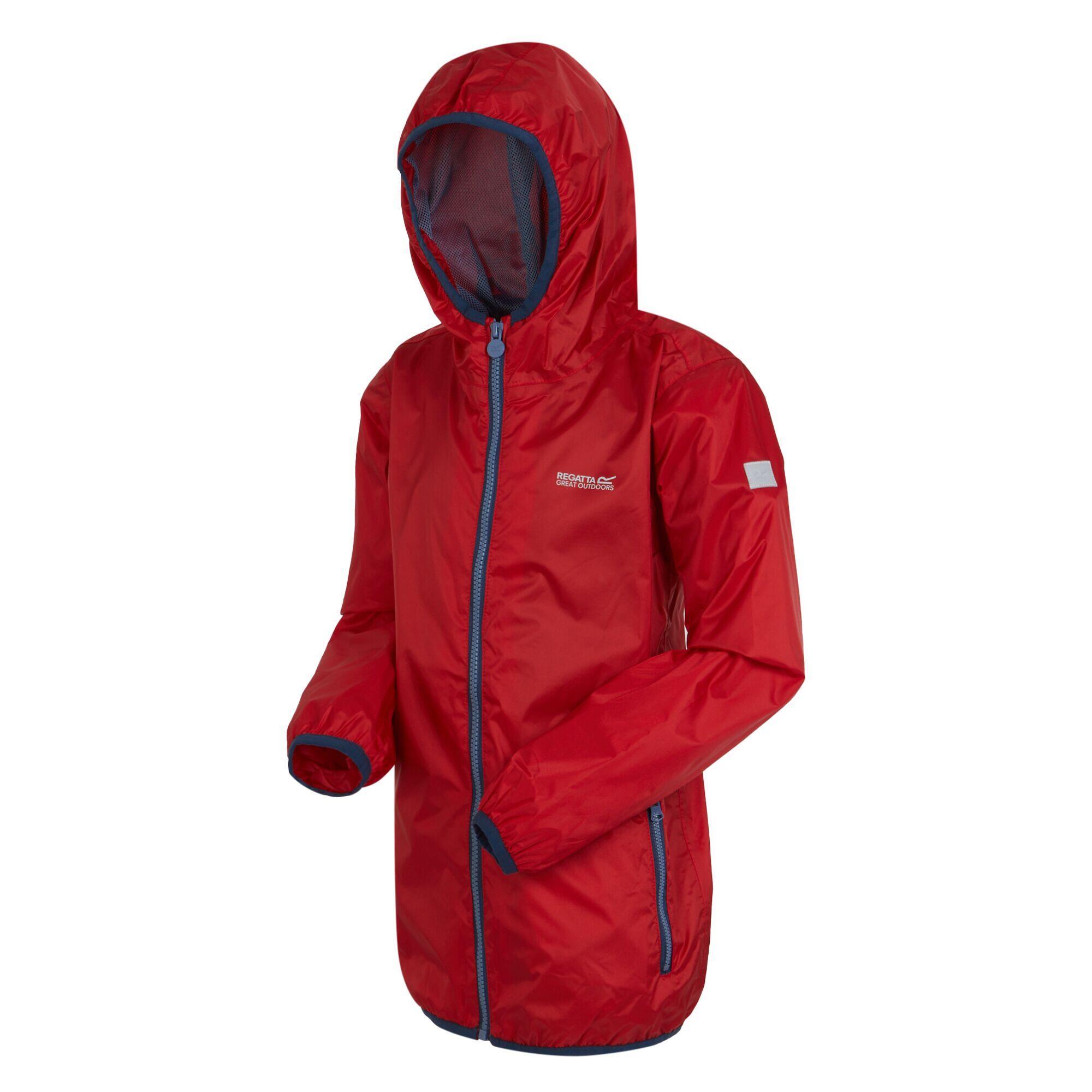 Great Outdoors Childrens/Kids Lever II Packaway Rain Jacket (Danger Red ...
