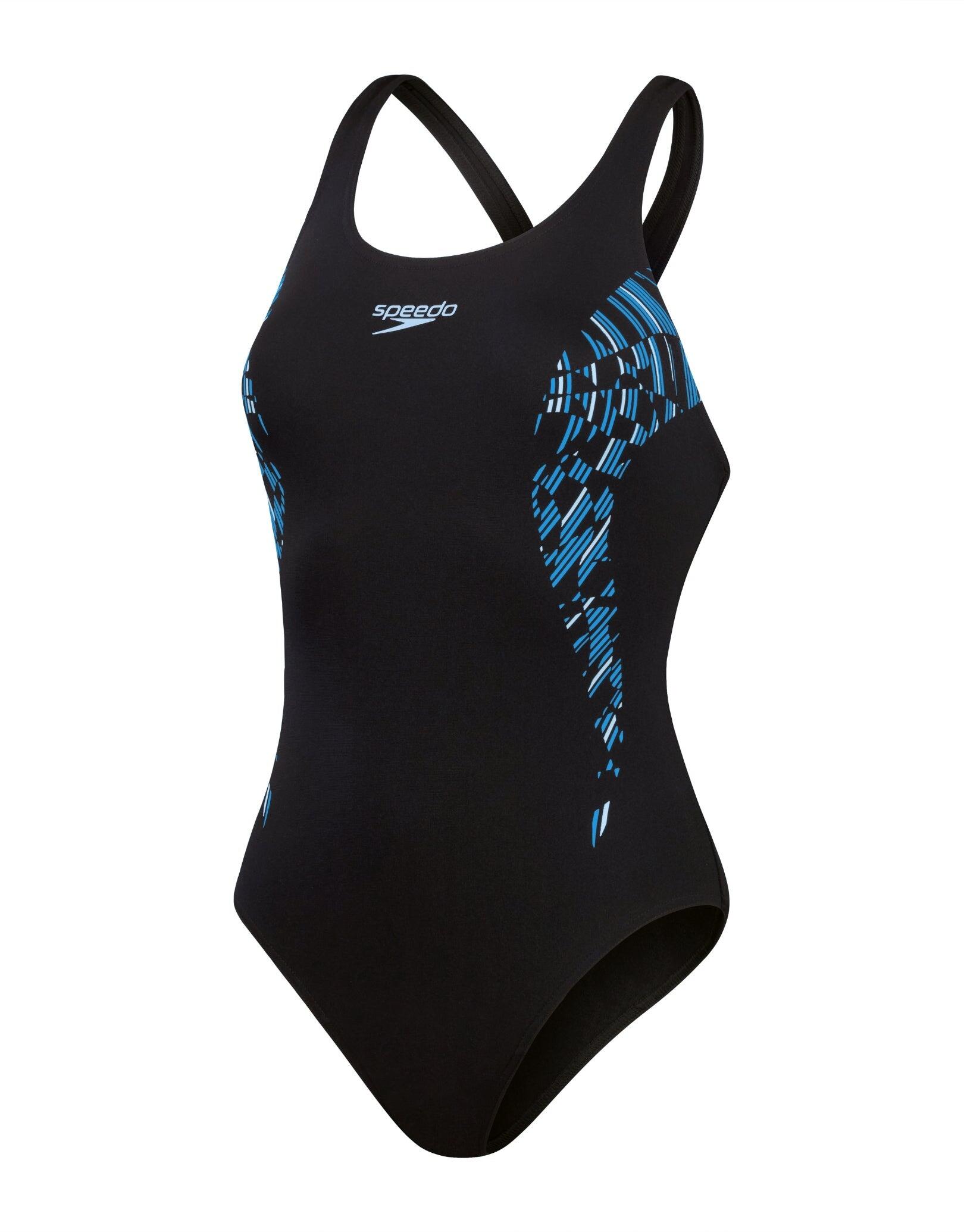 Speedo Placement Muscleback Swimsuit - Navy/Blue SPEEDO | Decathlon
