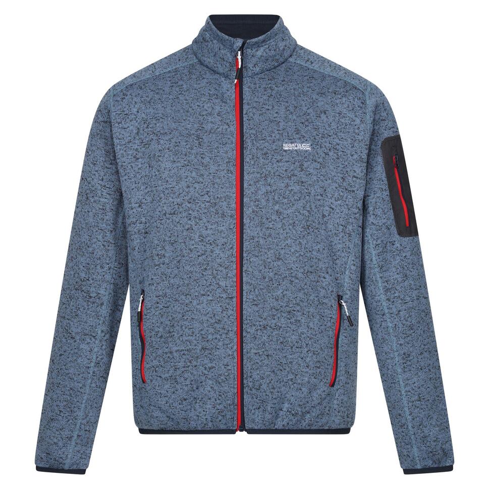 REGATTA Heren Newhill Marl Full Zip Fleecejack (Olympisch Blauw ...