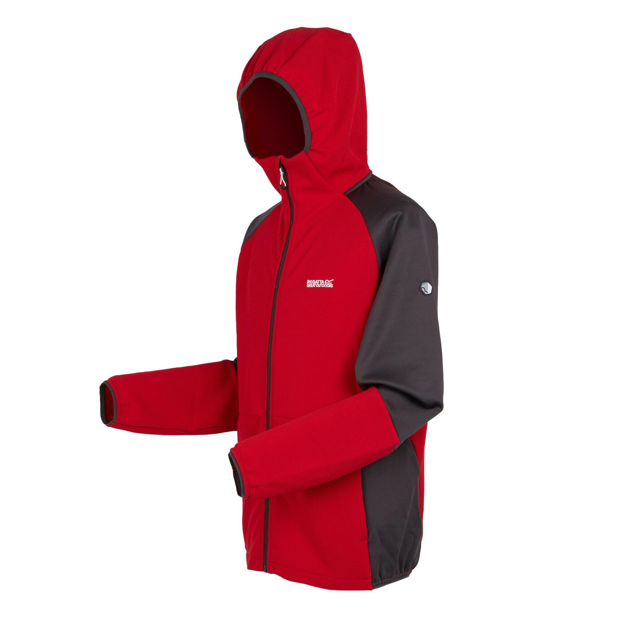 Mens Molaris Full Zip Fleece Jacket (Danger Red/Ash) REGATTA | Decathlon