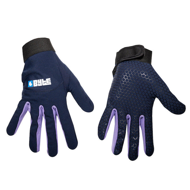 Byte skin hockey glove navy purple BYTE | Decathlon
