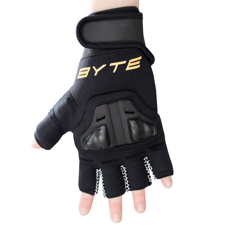 Byte xr left hand knuckle hockey glove black orange BYTE | Decathlon