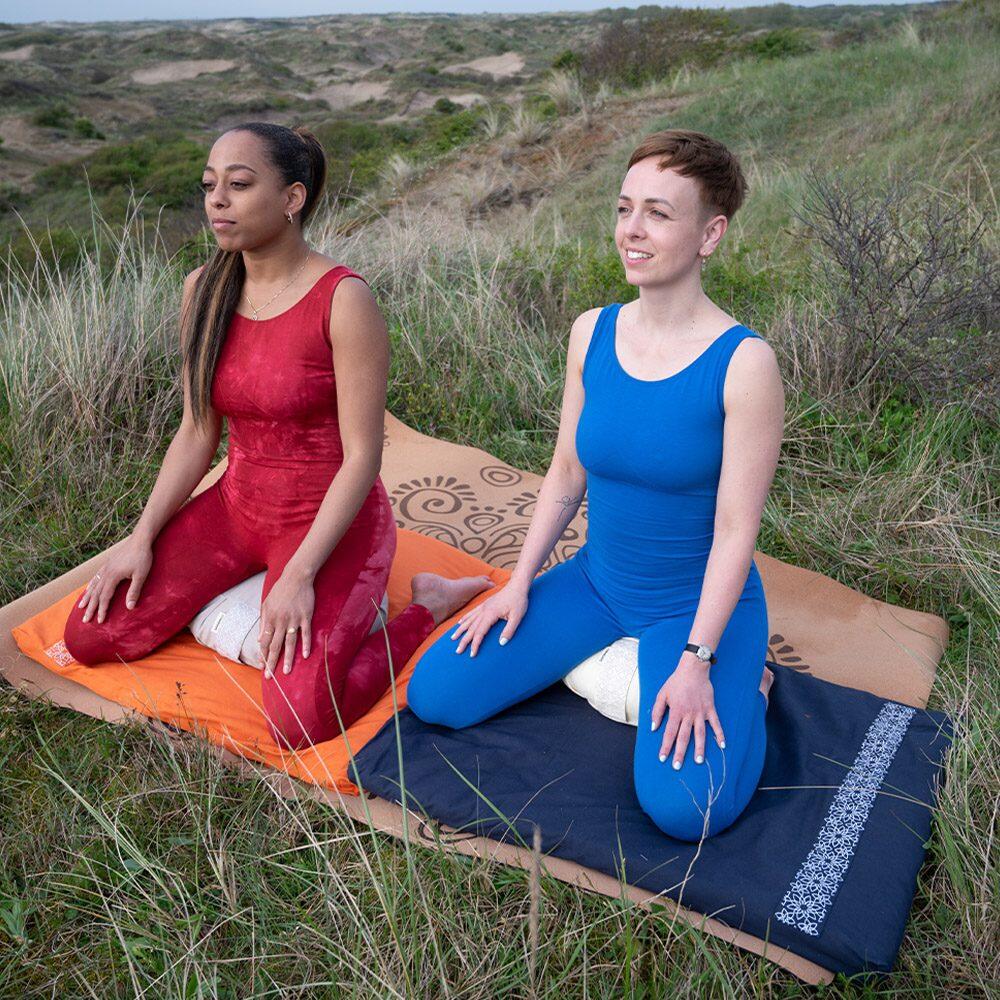 Meditatiemat Zabuton Oranje | Decathlon