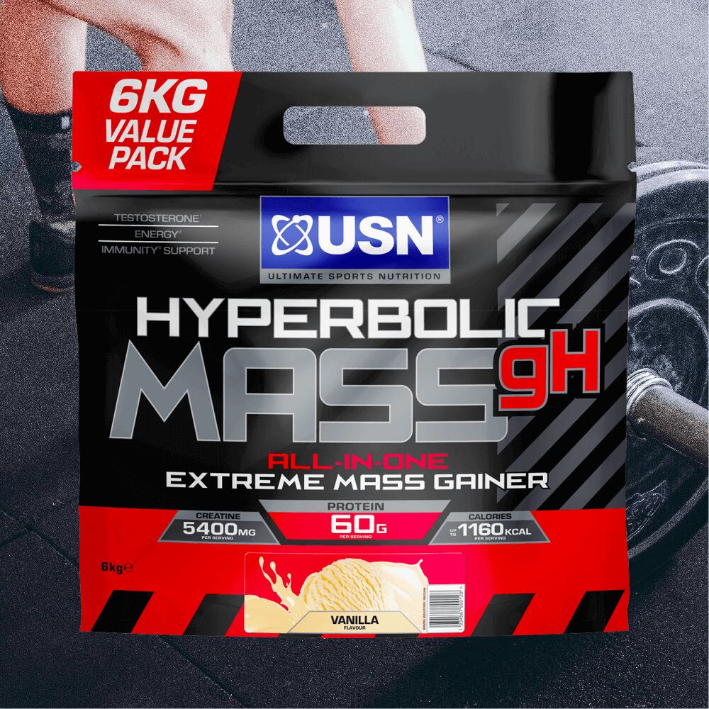 USN Hyperbolic All in One Mass (6000g) Vanilla - Gewichtstoename - Met Creatine USN | Decathlon