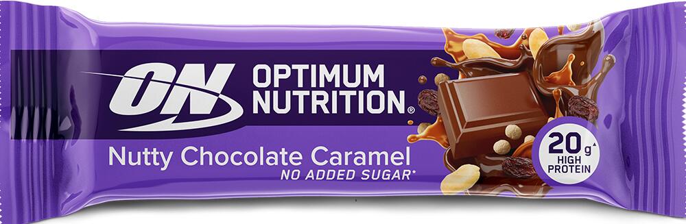 Optimum Nutrition Protein Bar 70g x10 Nutty Chocolate Caramel - Decathlon
