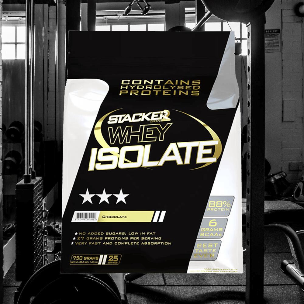 Stacker2 Whey Isolate (750g) Chocolate - Eiwitten - Wei-eiwit isolaat ...