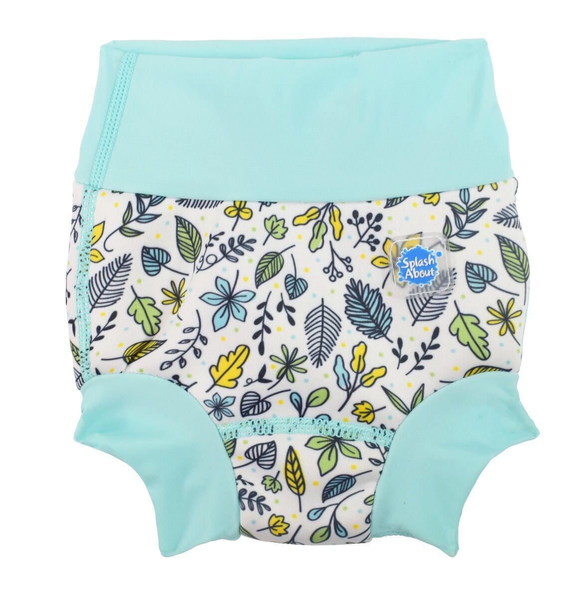 Splash About Happy Nappy Reusable Swim Nappy, Yellow & Navy SPLASH ...
