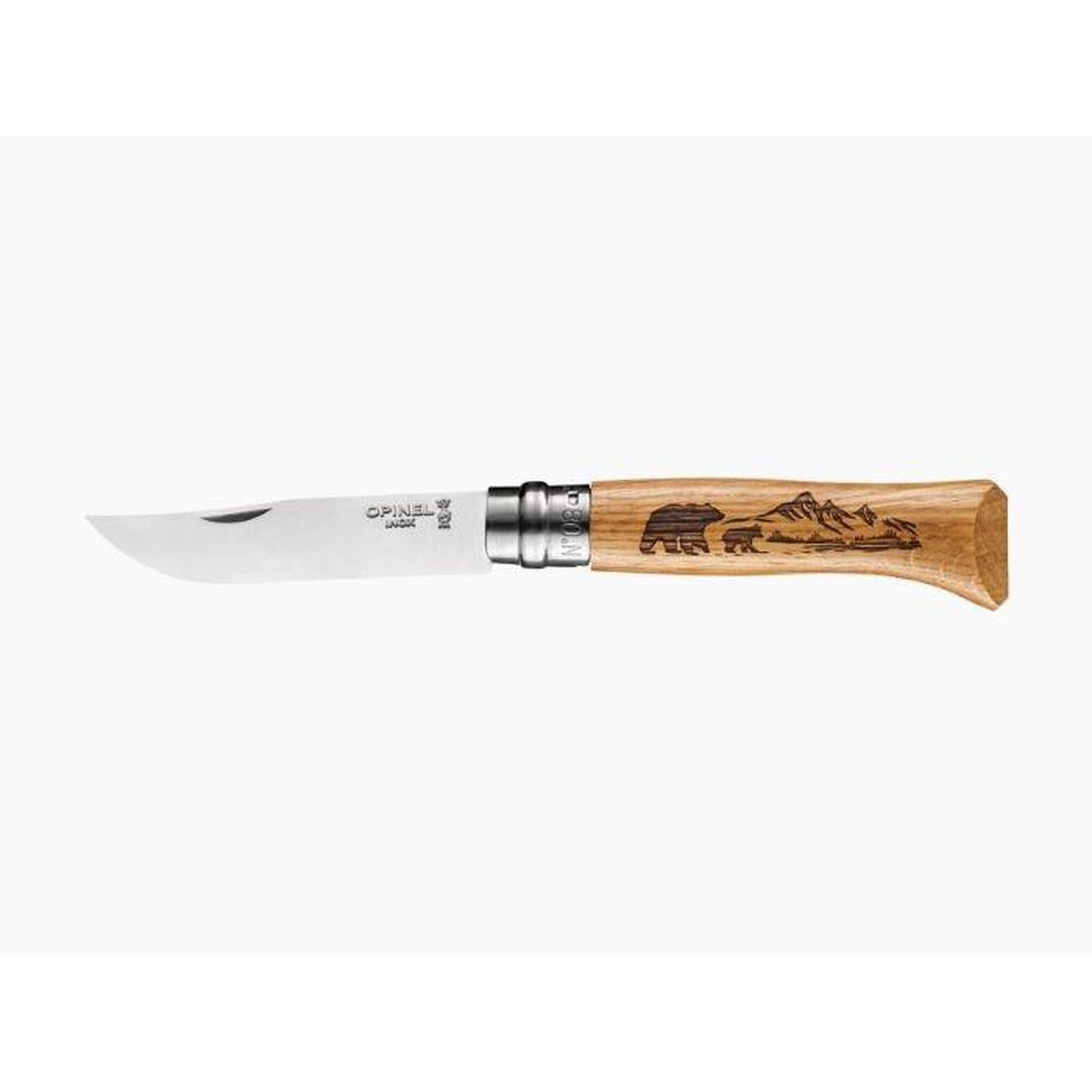 couteau de poche Animalia 08 motif animal pliant camping acier ...