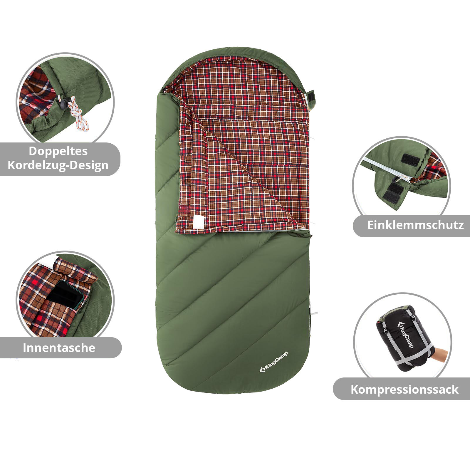 Deken slaapzak Freespace 250 Winterslaapzak breed katoen 12°C | Decathlon