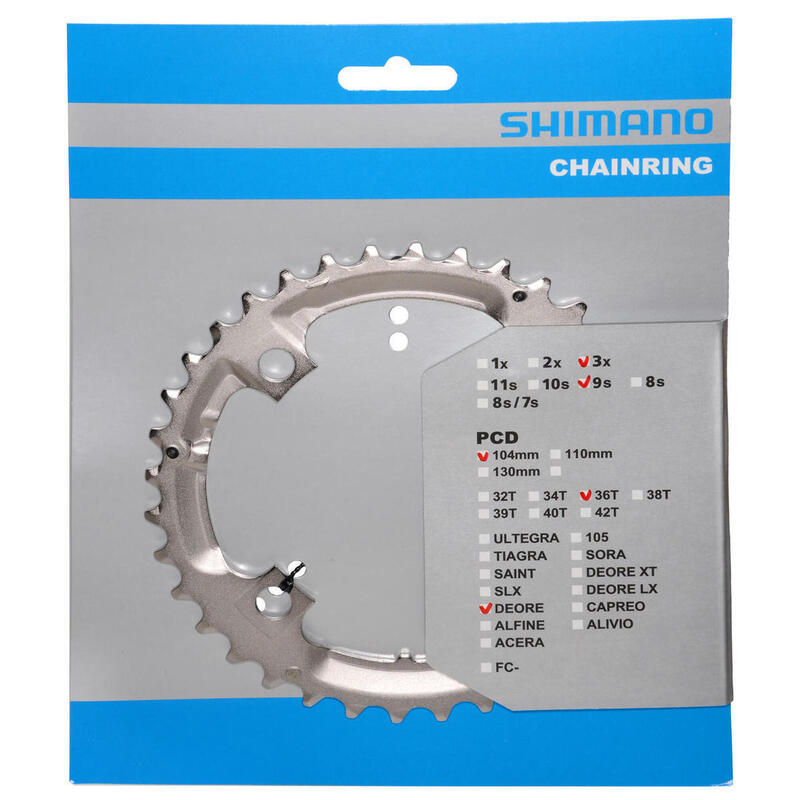 SHIMANO Kettingblad 36T Deore Fc-M532 - Zilver | Decathlon