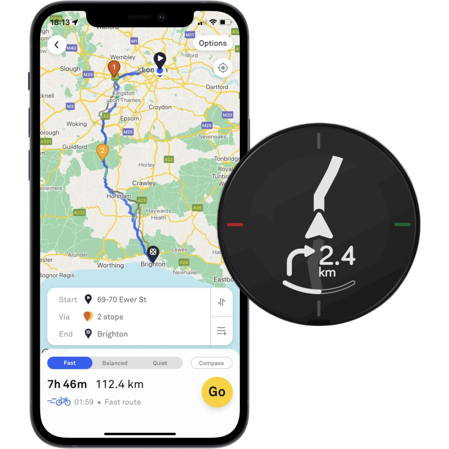 Beeline Velo 2 GPS bike computer. BEELINE | Decathlon