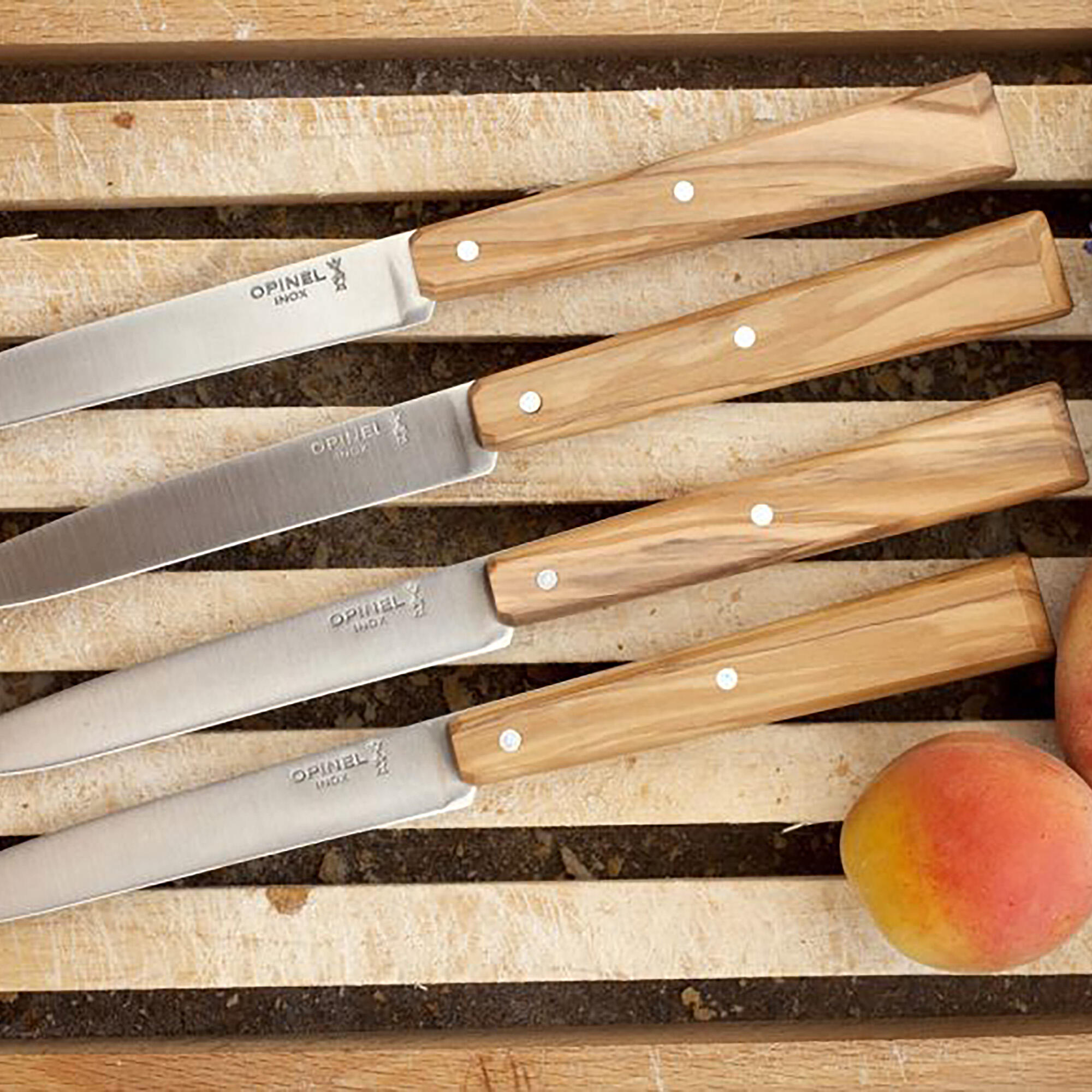 Coffret de 4 couteaux de table N°125 Opinel Bon Appêtit Sud | Decathlon