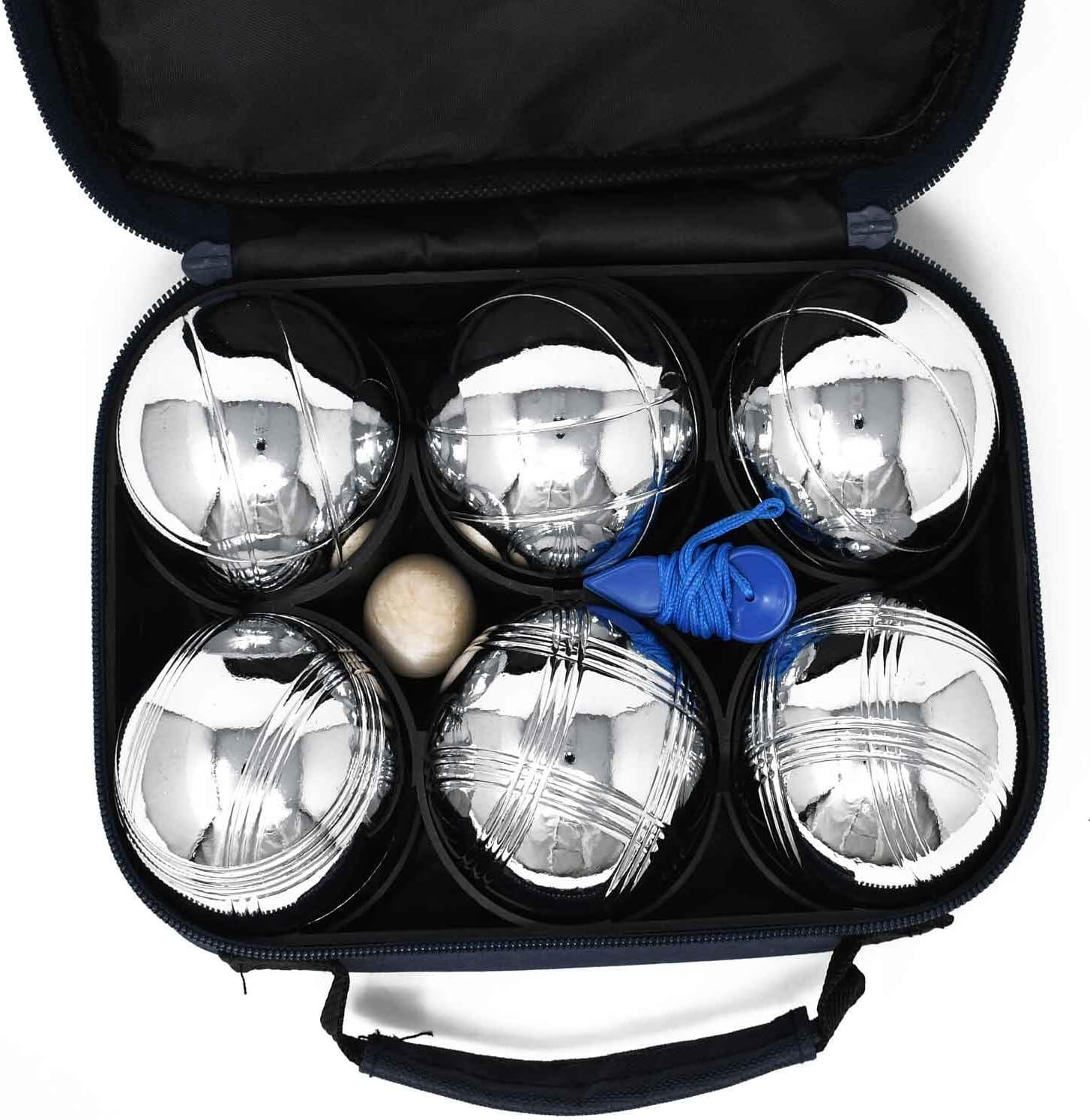 6 Boules Petanque Set with Rust-Free Protection - Tournament Ready Set ...