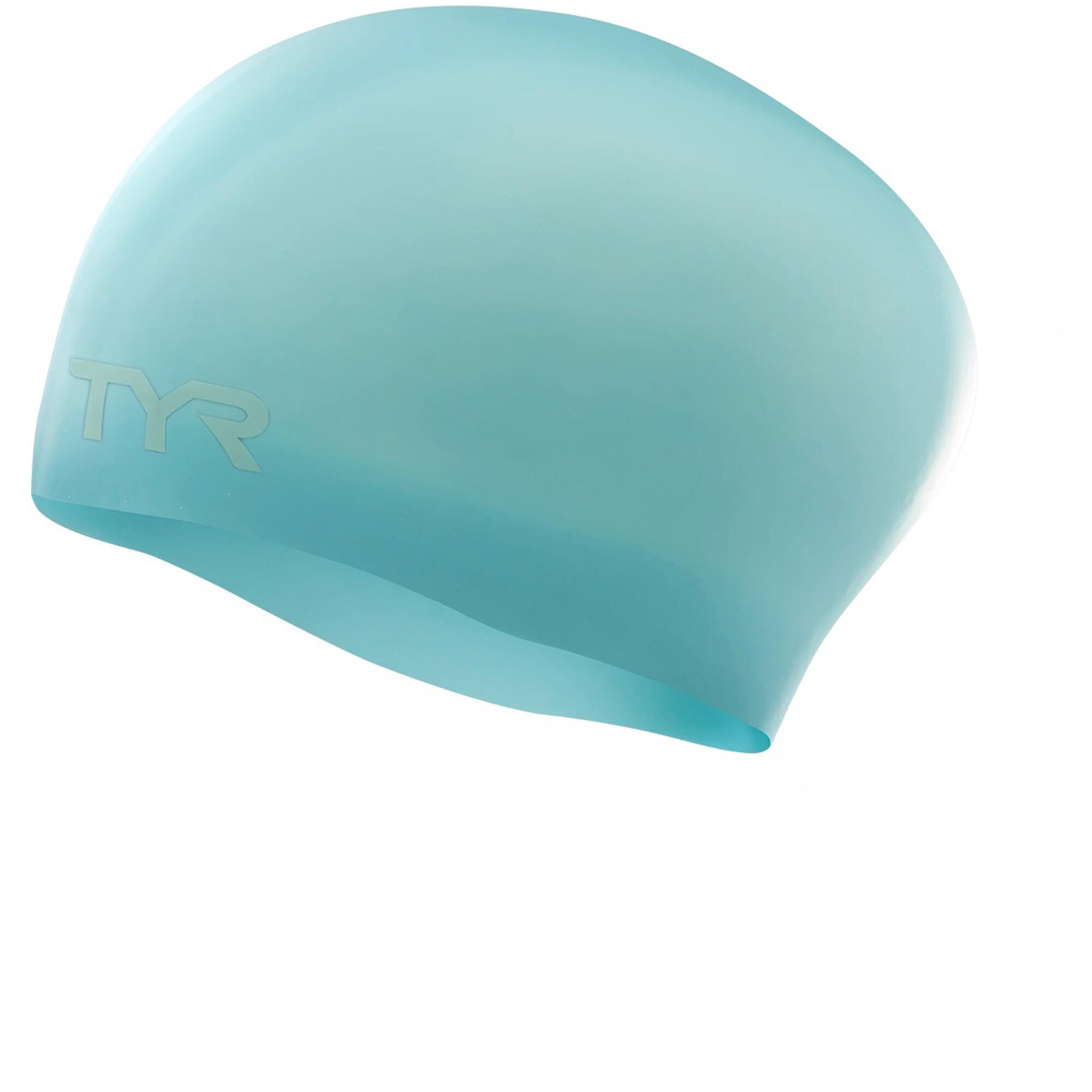 TYR Long Hair Wrinkle Free Silicone Cap - Sky Blue TYR | Decathlon