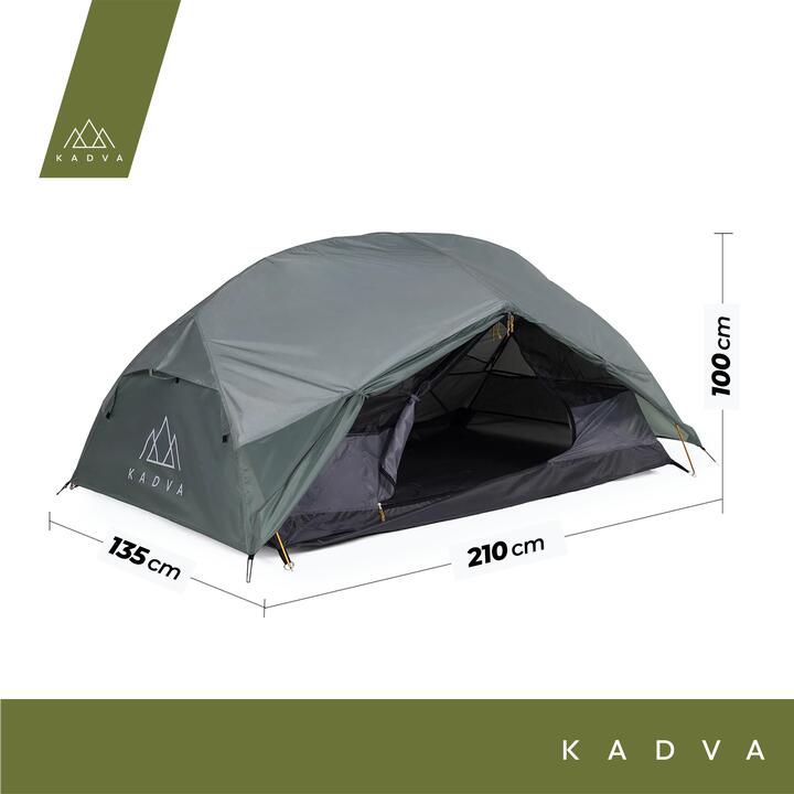 KADVA EXPEDIT 2 PRO 2 személyes trekking sátor KADVA - Decathlon