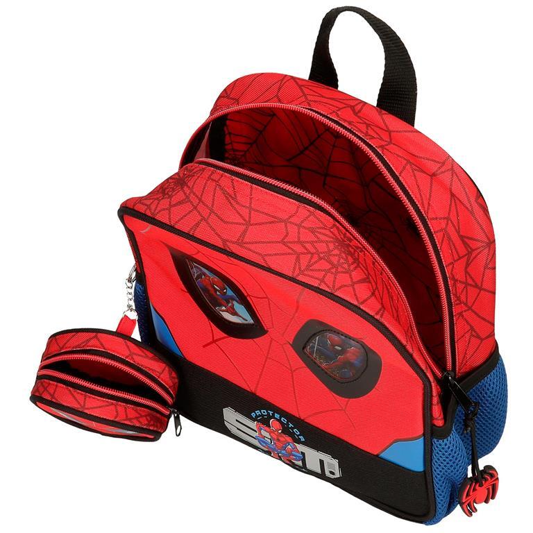 Sac à dos scolaire enfant Marvel Spiderman Protector 25cm Rouge ...