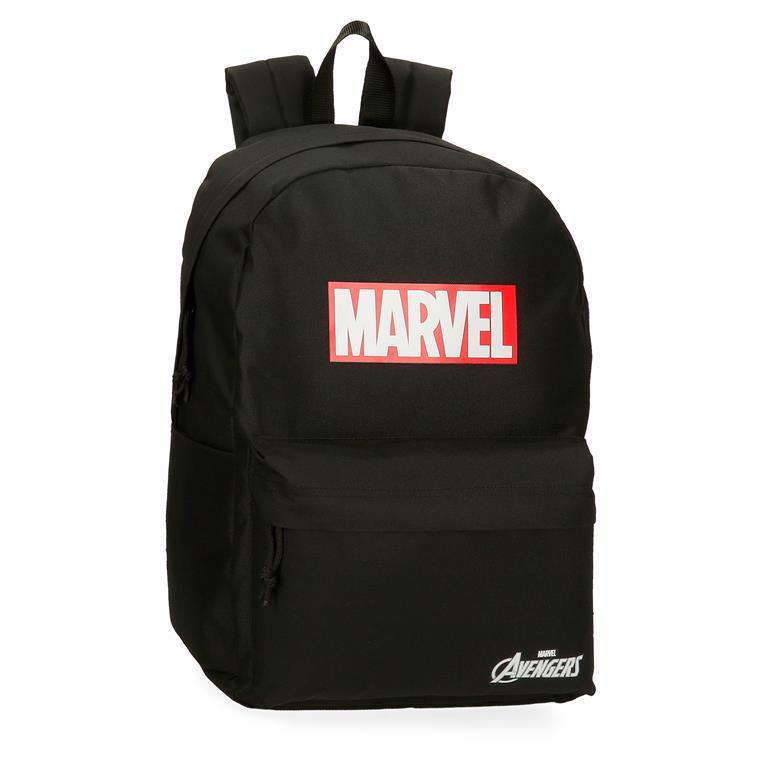 Sac à dos scolaire enfant Marvel Marvel Red logo 45cm Noir MARVEL ...