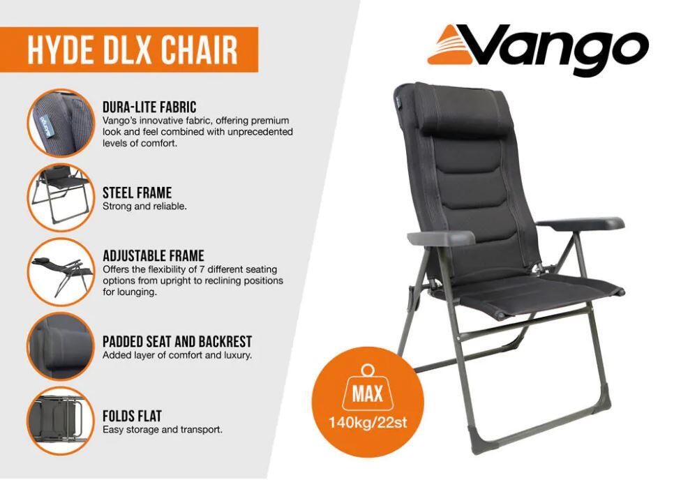 Vango Hyde DLX Camping Chair - Shadow Grey VANGO | Decathlon