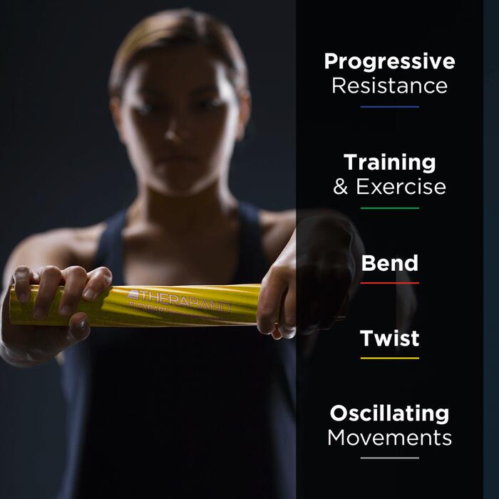 TheraBand FlexBar Extra-Light, Yellow THERABAND | Decathlon