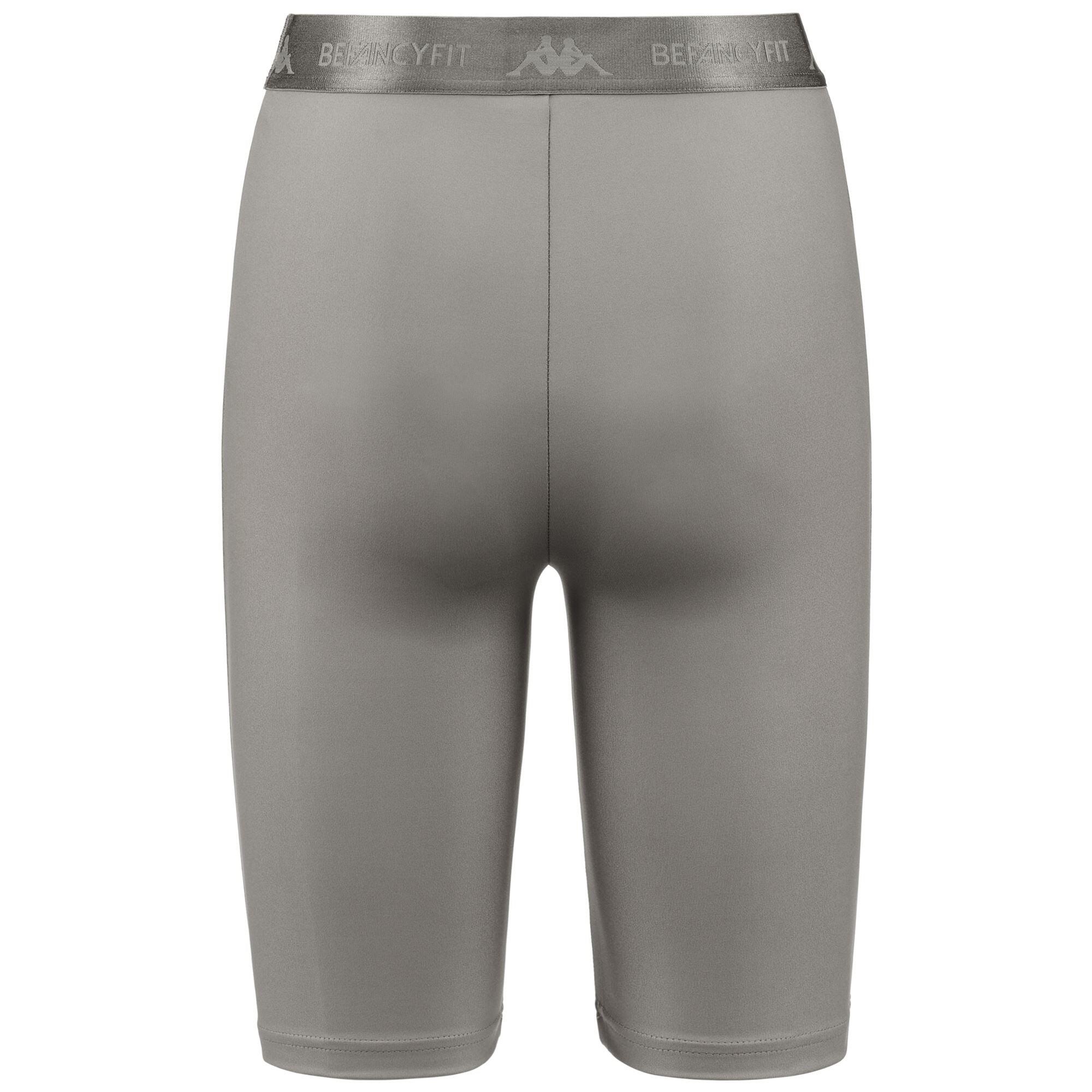 Pantaloncini sportivi da donna in nylon grigio da sport street KAPPA ...