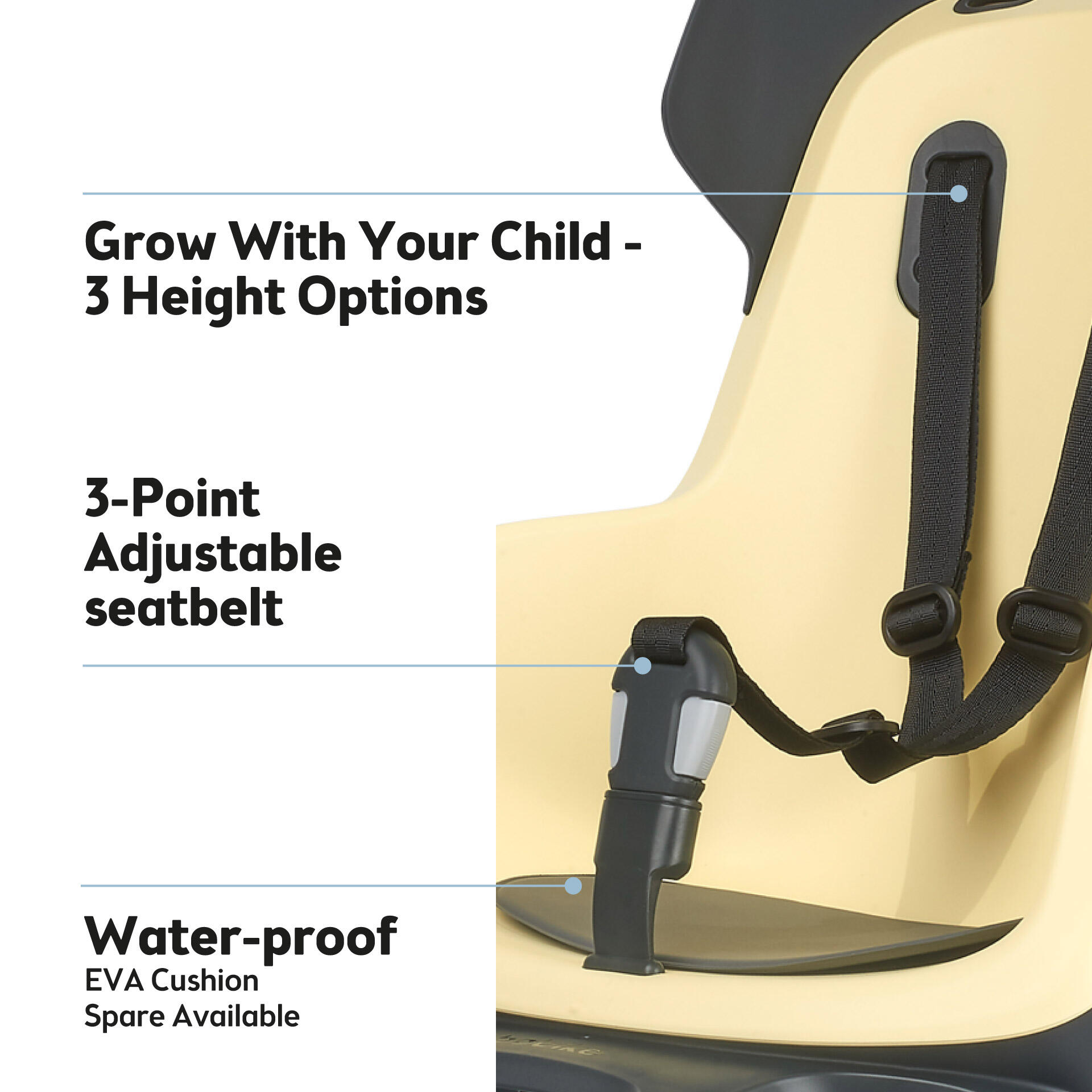 Fahrradrücksitz GO ausschliesslich für Gepäckträger mit MIK-HD ...