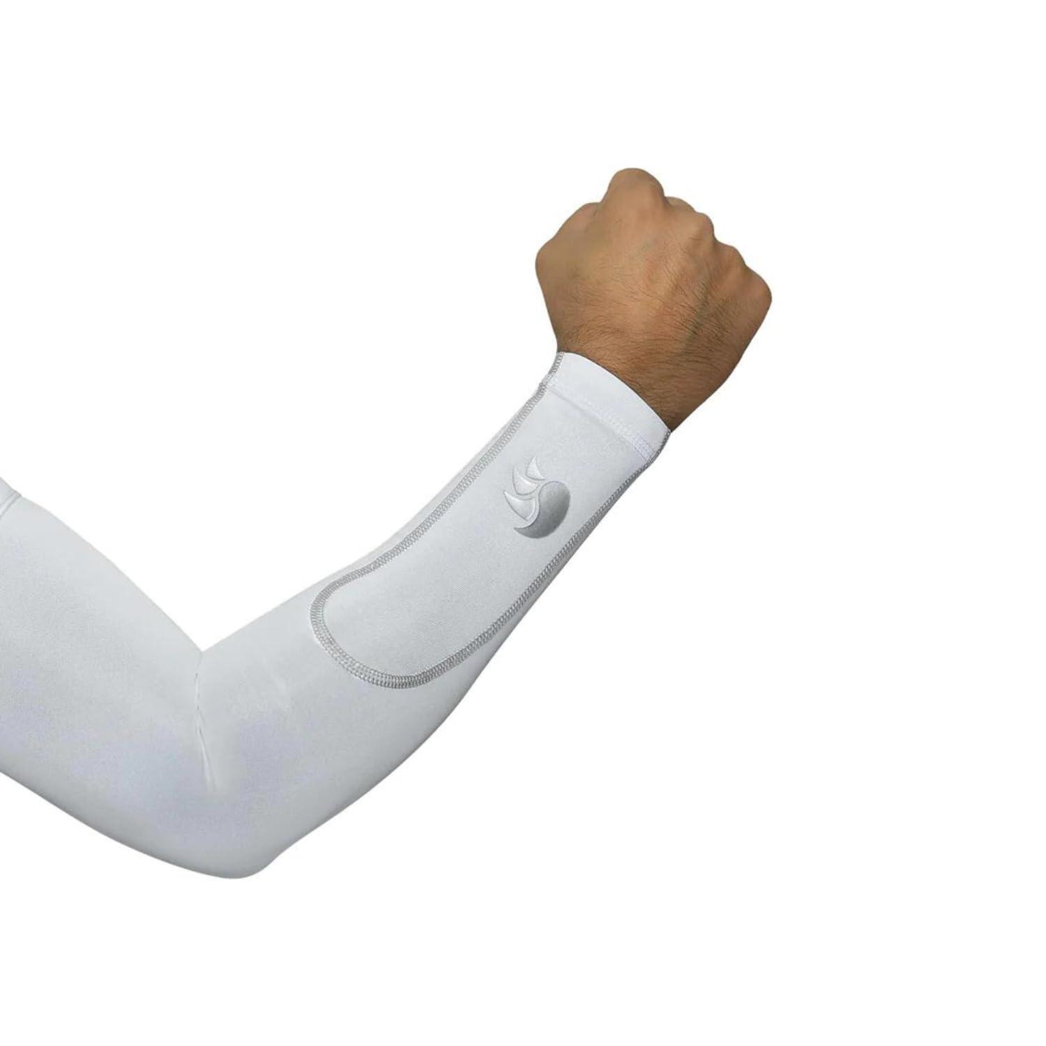 DSC Compression | Unisex | Medium | White| Polyester fabric blended ...