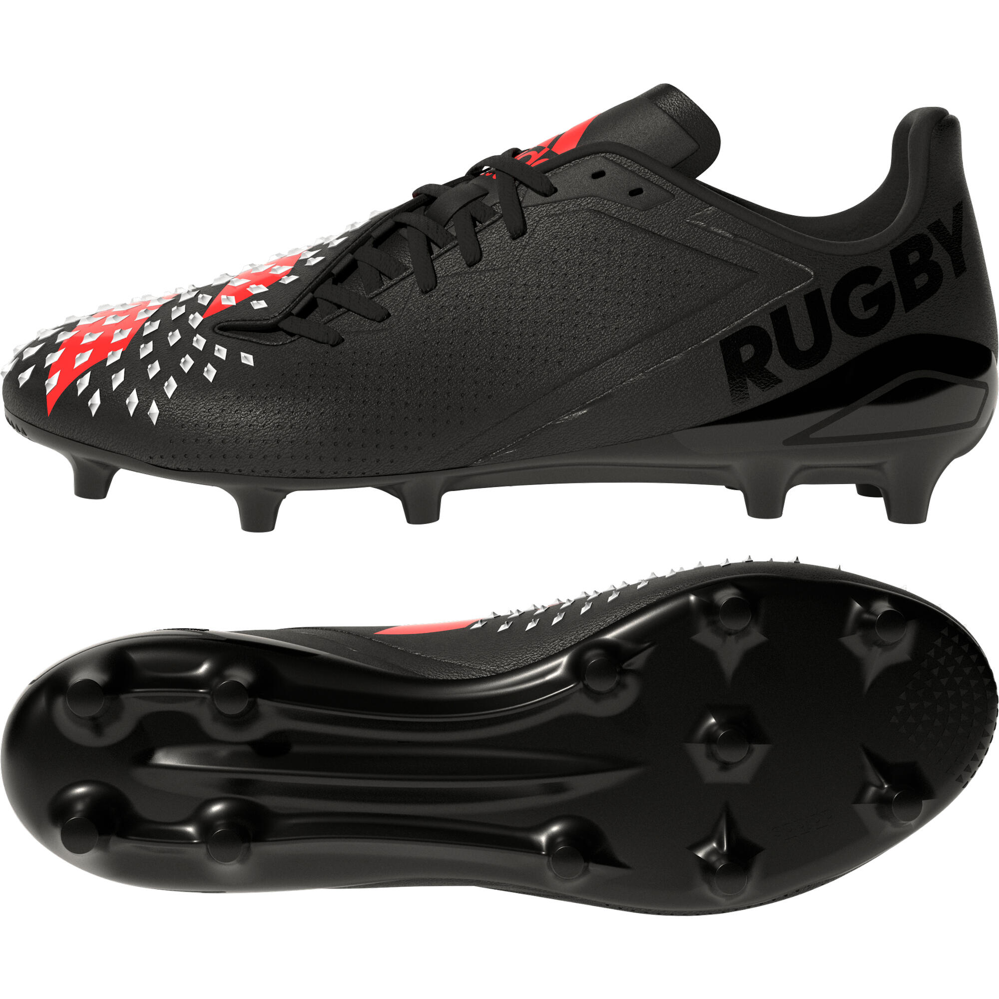 Adidas Rugby Predator Mali CBLACK/SOLRED/FTWWHT - 13 UK ADIDAS | Decathlon