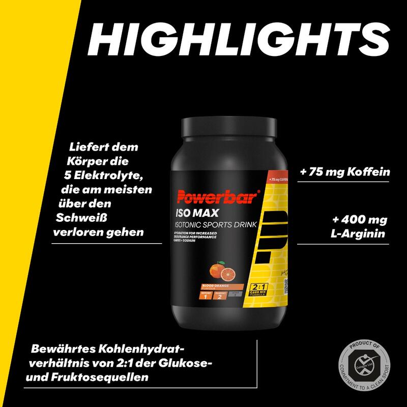 Boissons Isotoniques | Isomax (1,2 Kg) POWERBAR | Decathlon