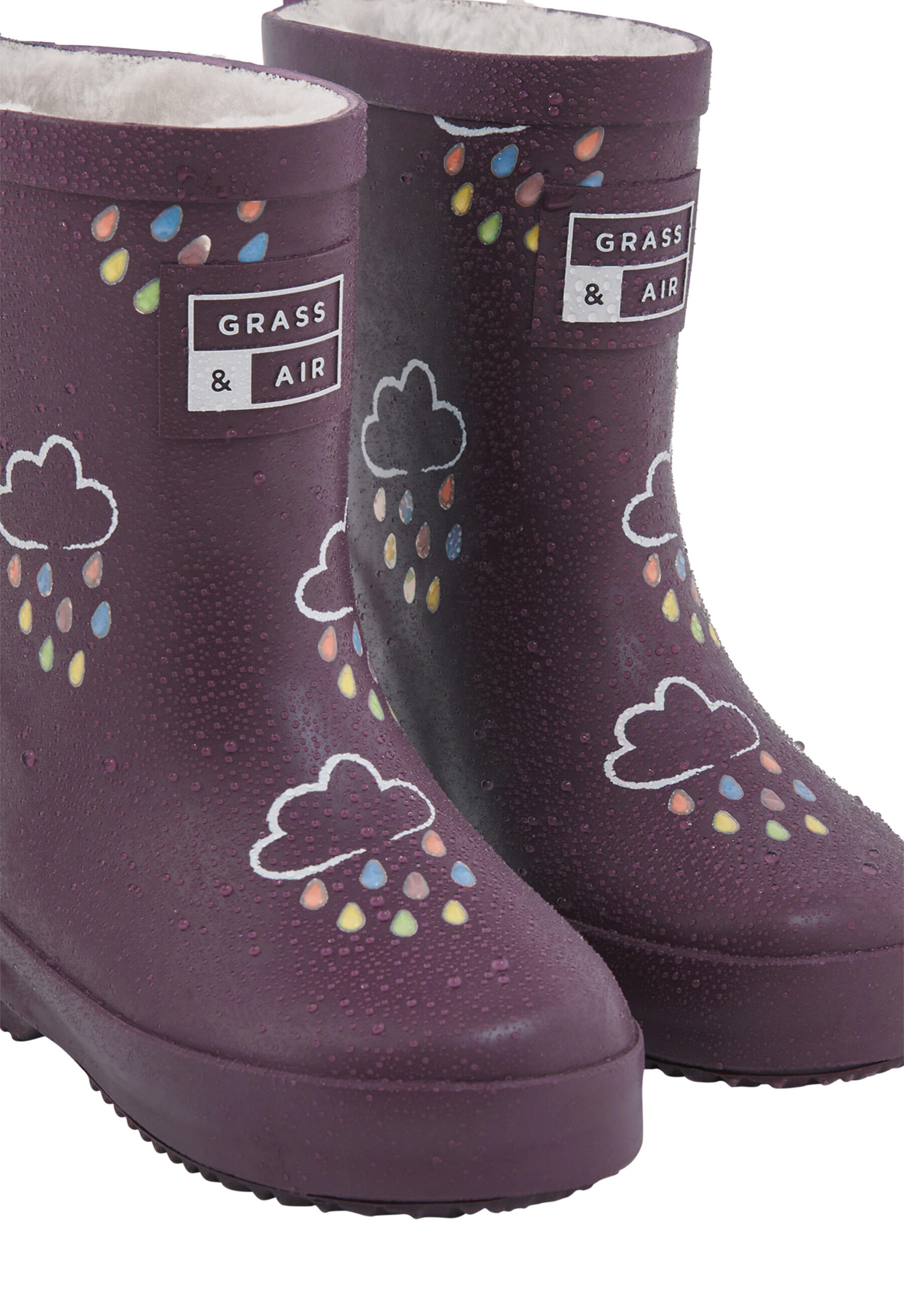 Little Kids Purple Colour-Changing Kids Wellies GRASS AND AIR | Decathlon