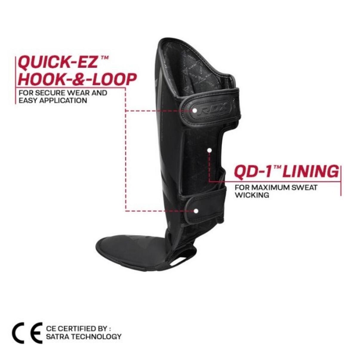 Shin Instep T15 Matte Black Plus-M RDX SPORTS | Decathlon