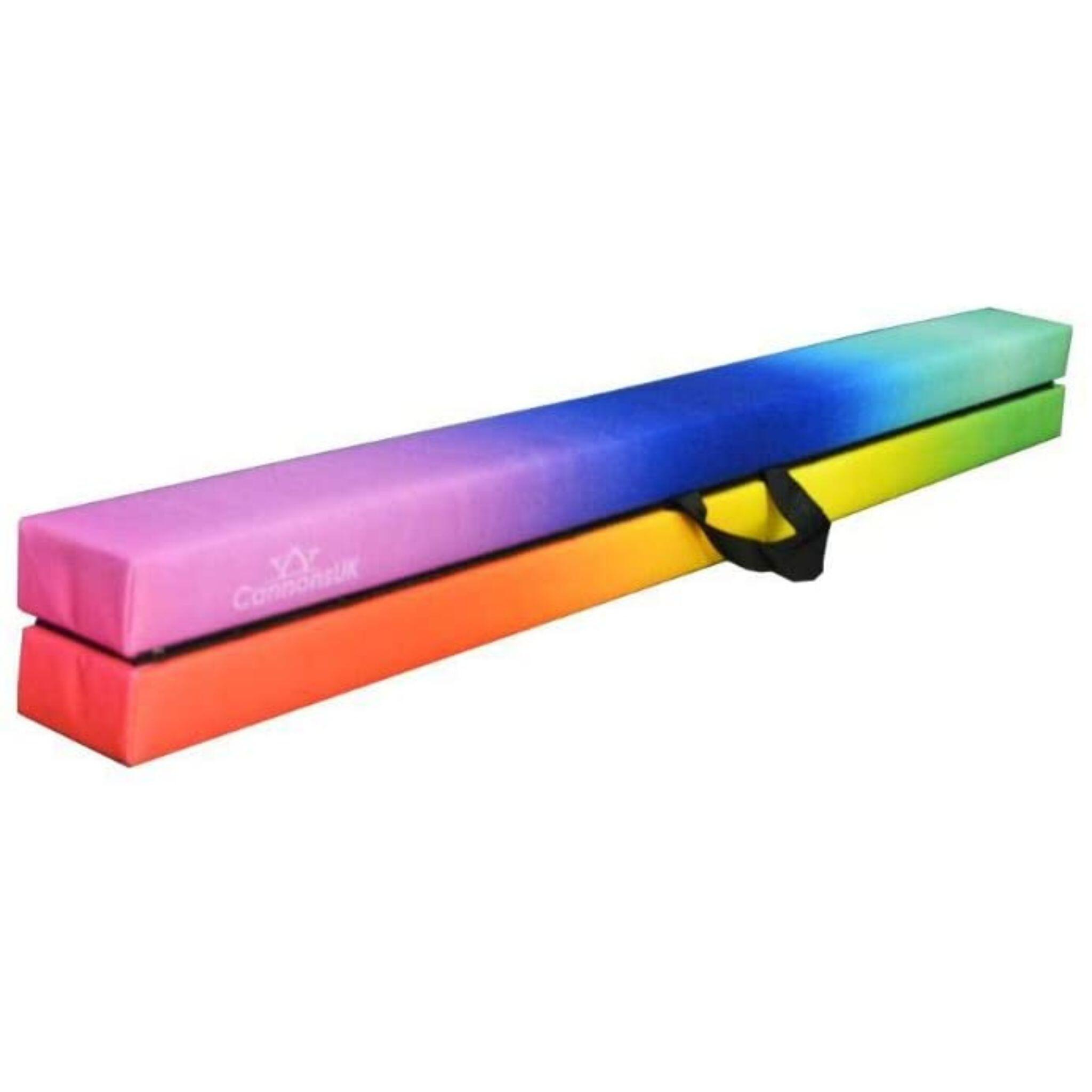 Cannons UK 8ft/244cm Folding Gymnastics Beams with Handles Rainbow ...