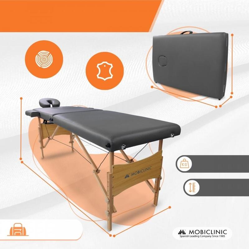 Table De Massage Pliable Portable Hauteur Réglable Massagetafel Noir