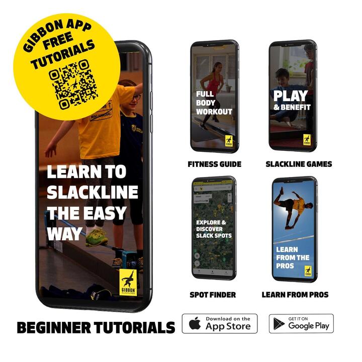 GIBBON Slackline SLACKRACK CLASSIC - Slacklining - Geel | Decathlon