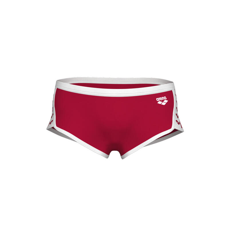Arena Zwemboxer Icons Low Waist Short Solid Rood/Wit ARENA - Decathlon