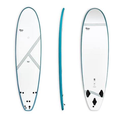 KANOA SURFBOARDS Foamy FUN X - FUTURES - 7'5 Mini Malibu Softboard voor beginners en gevorderden ...