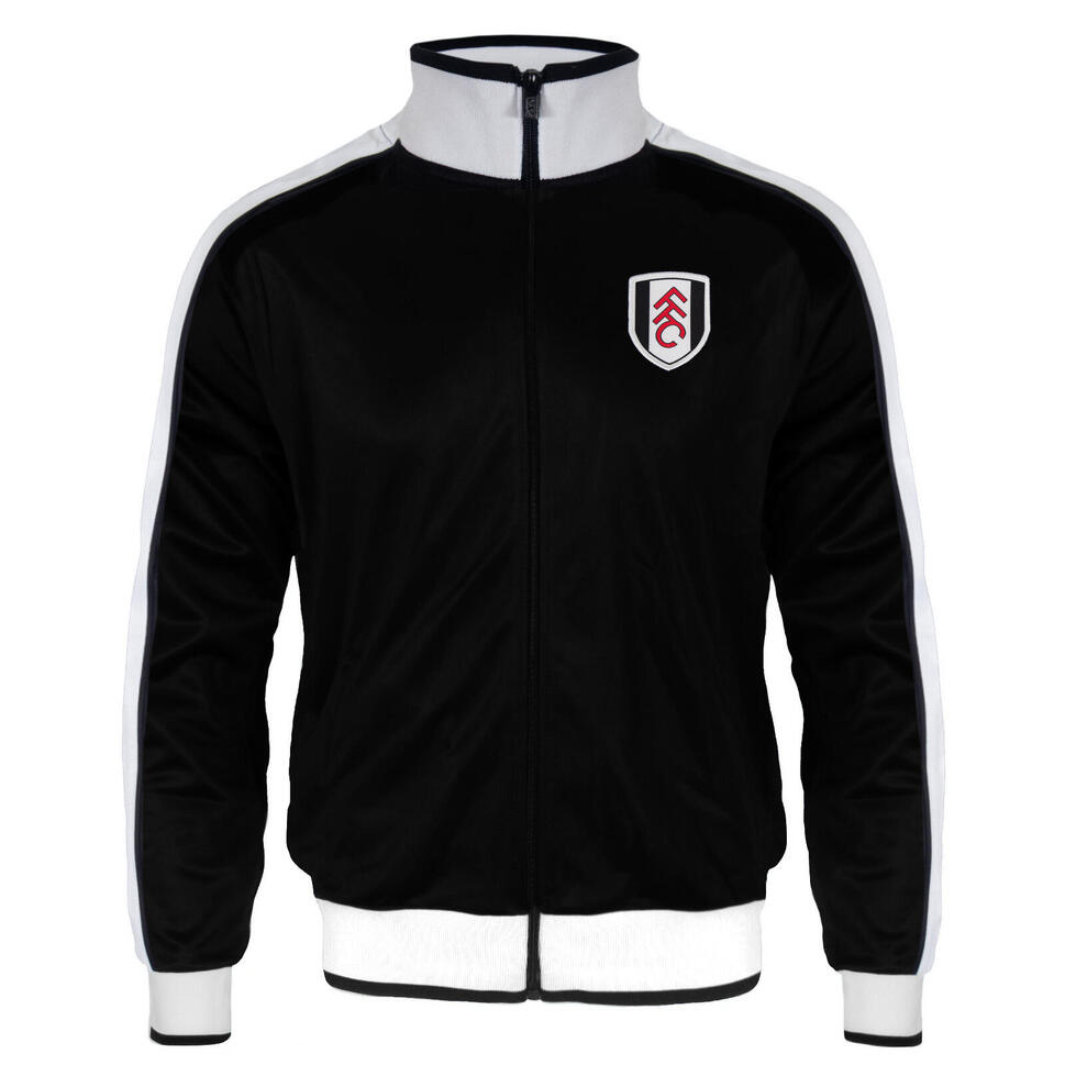 Fulham FC Boys Jacket Track Top Retro Kids OFFICIAL Football Gift ...