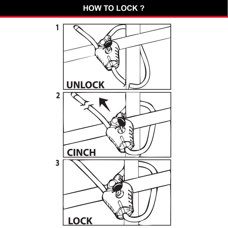 Nastavitelný zámek 4,5 m x 10 mm MASTER LOCK - Decathlon