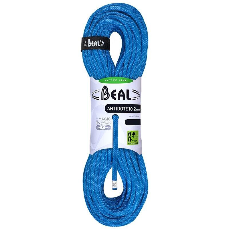 Corde d'escalade Beal Antidote 10,2 mm 50 m bleu légère 66 g/m ...