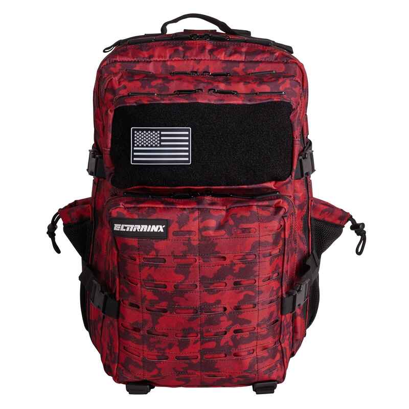 Backpack Elitex Training V2 Red Camo 45L Carry-On Water-Repellent ...