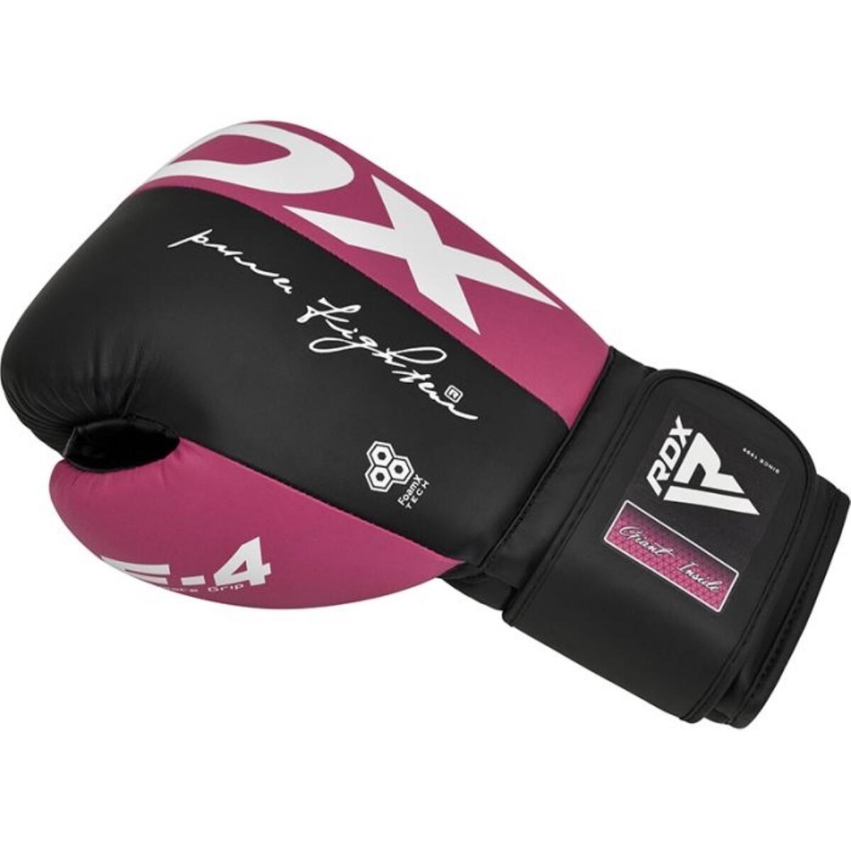 Boxing Gloves Rex F4 Pink/Black-12OZ RDX SPORTS | Decathlon