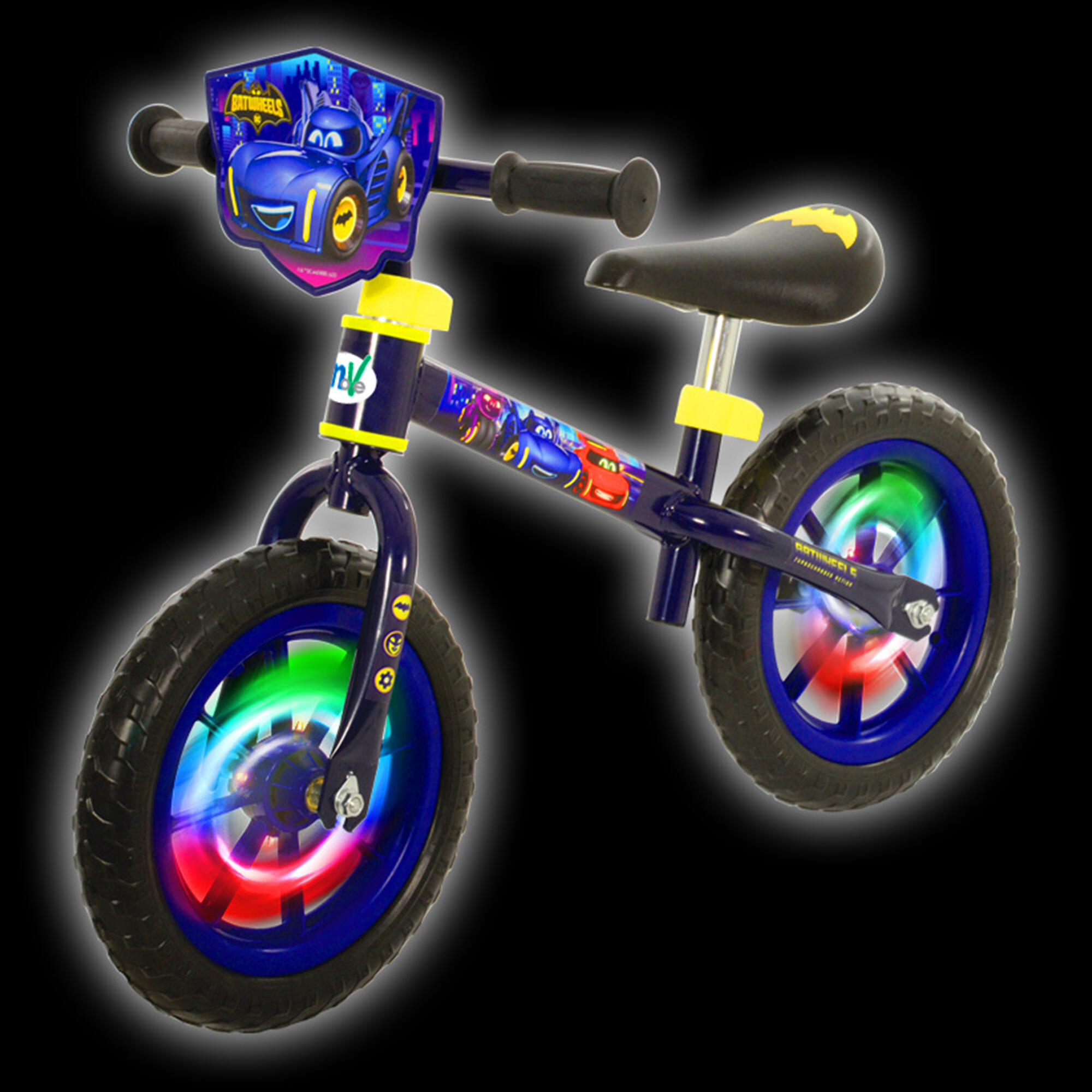 MoVe Batwheels 12 Balance Bike with Light Up Wheels