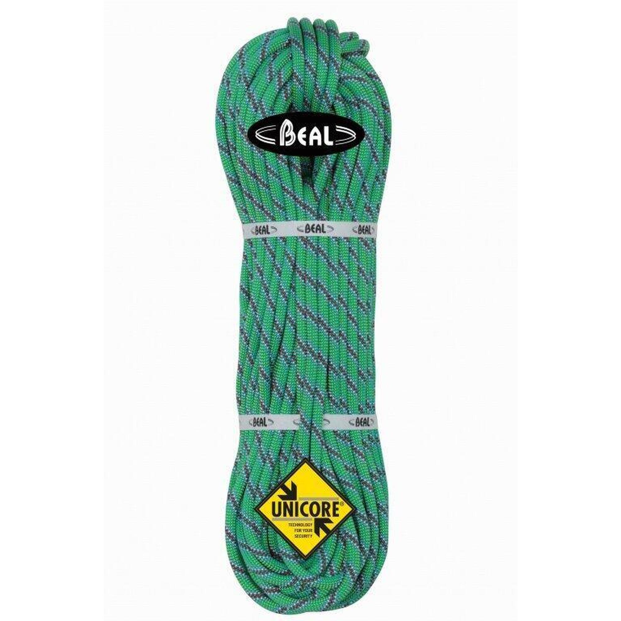 Corde d'escalade Beal Top Gun 10,5 mm UNICORE Dry Cover 60 m bleu BEAL ...