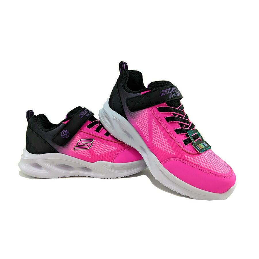 303714l/bkhp Girls Sports Low Top Lace Up Trainers SKECHERS | Decathlon