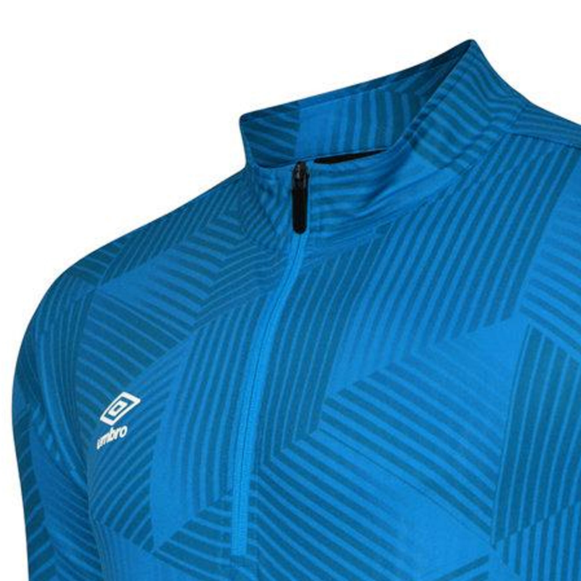 Childrens/Kids Maxium Quarter Zip Training Top (Blue Jewel) UMBRO ...