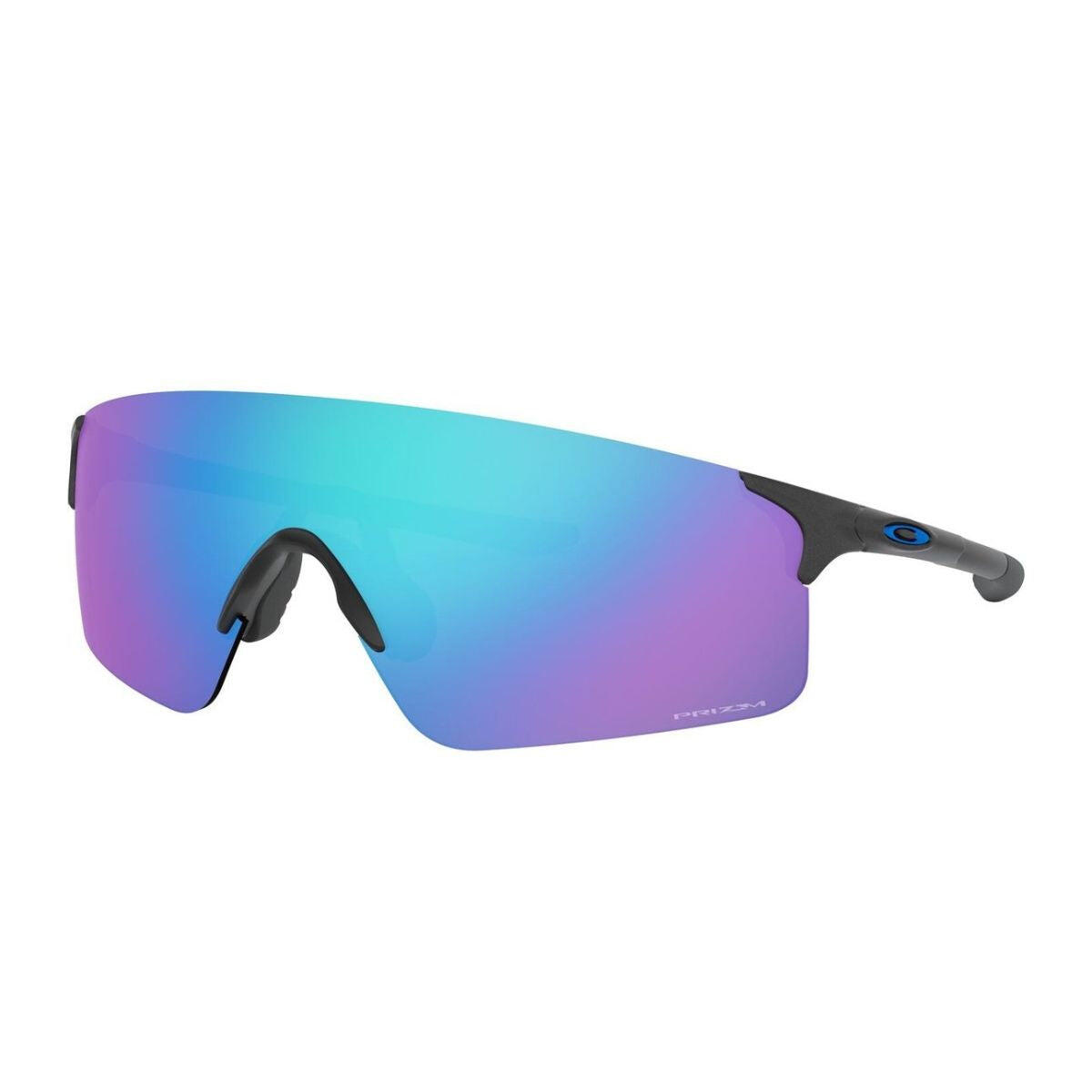 Oakley Wrap Mens Steel Prizm Sapphire Sunglasses | Decathlon
