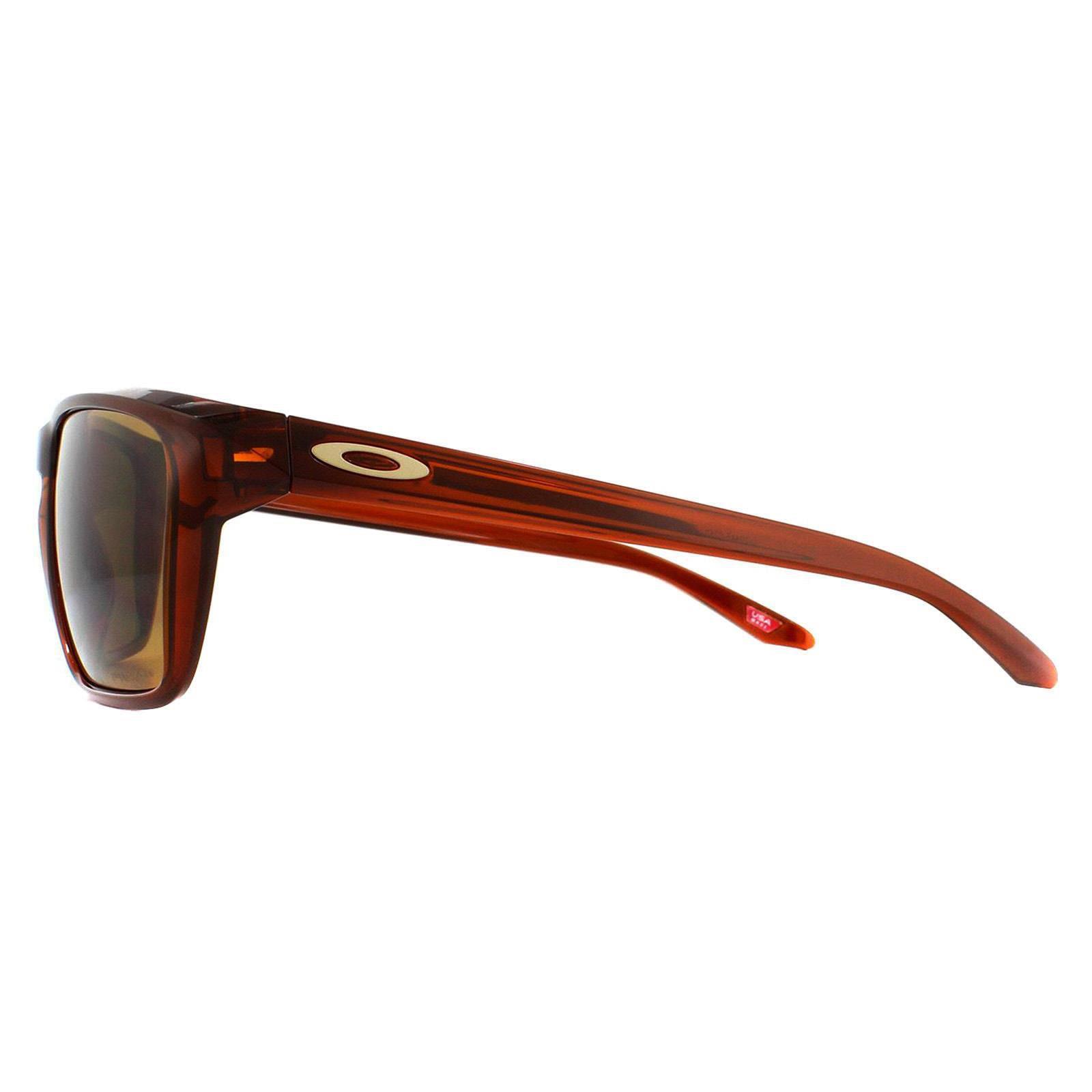 Oakley Rectangle Mens Polished Rootbeer Prizm Bronze Sunglasses OAKLEY ...