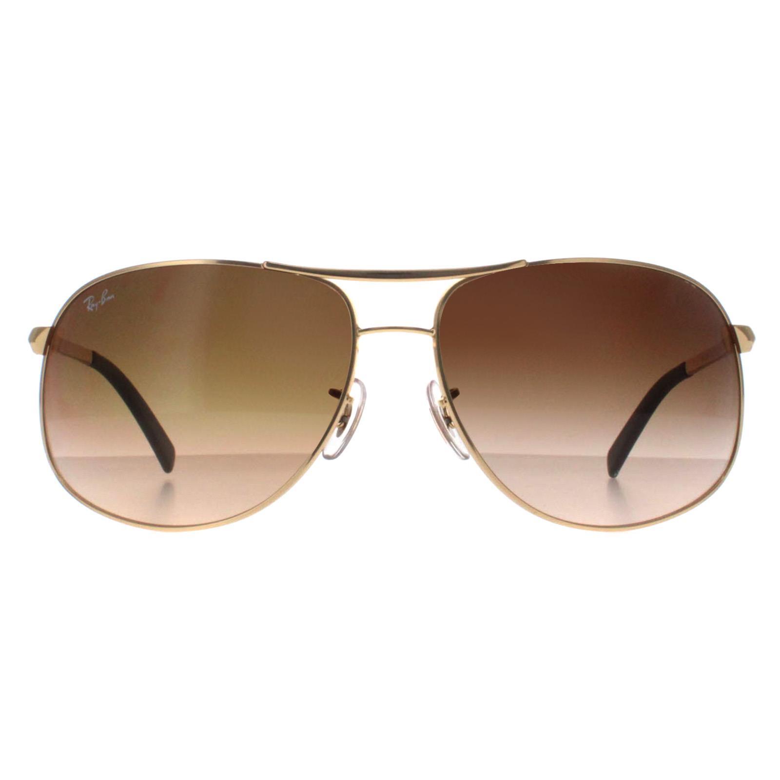 Ray-Ban Aviator Mens Gold Brown Gradient RB3387 RAY-BAN | Decathlon